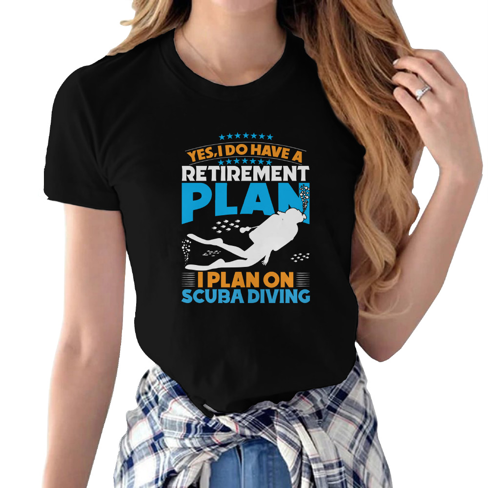 I Plan On Scuba Diving Kadın Tişört - Scubapromo